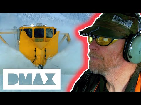 $750,000 Snowplough Suddenly Stops On Freight Train's Track! | Railroad Alaska