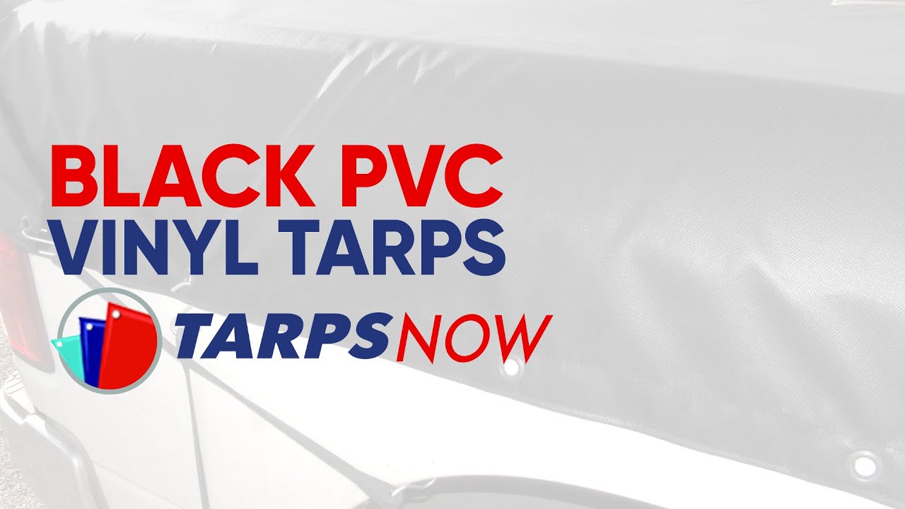 Tarps Now Heavy Duty Waterproof Black Vinyl Tarps- Indoor Outdoor ...