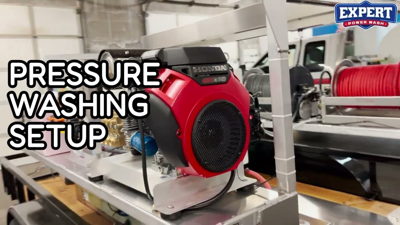 Pressure Washing Truck Skid Set Up On a Trailer- Jim's Skid - YouTube