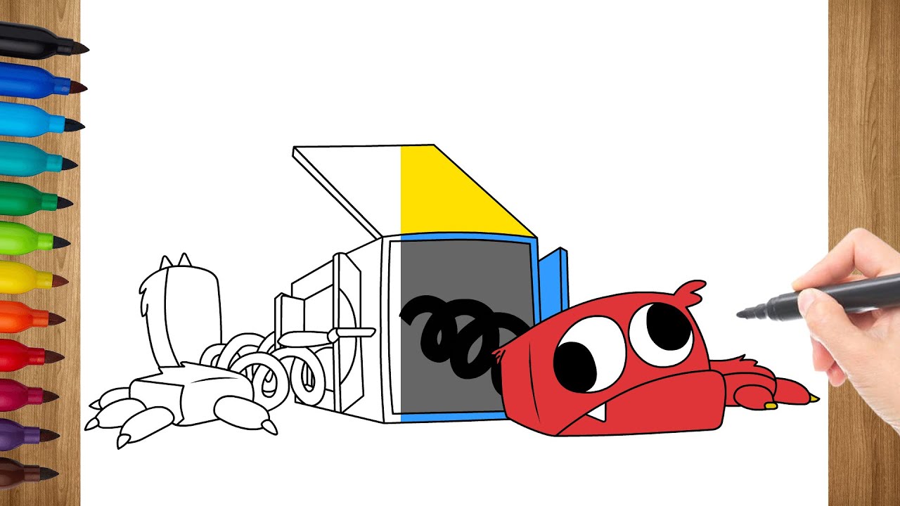 How To Draw Destroyed BOXY BOO | Project : Playtime (Poppy playtime ...