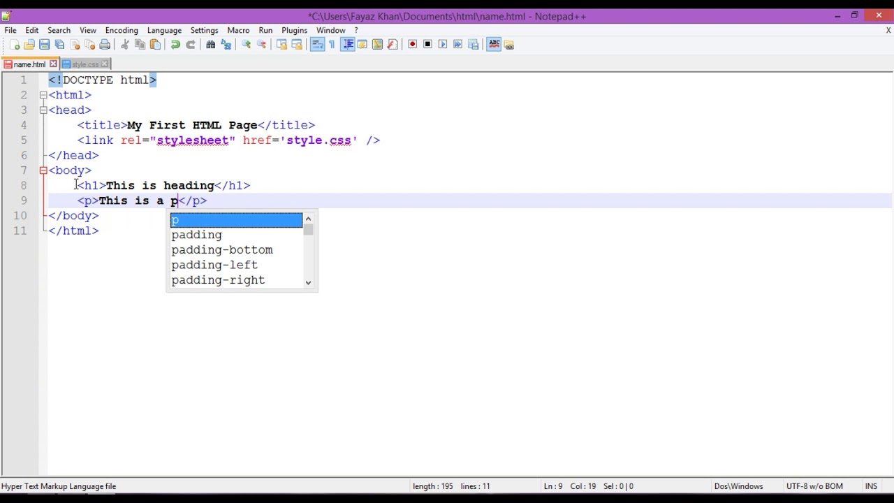 Css Lec 1 Html Course Alif Learning Academy Learn More Youtube