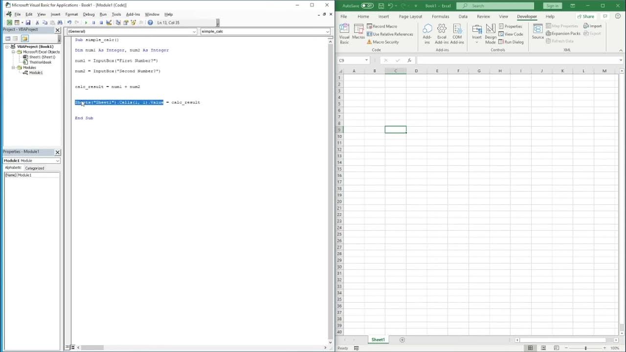 #Creating a Basic Calculator Using Excel VBA #tutorial - YouTube