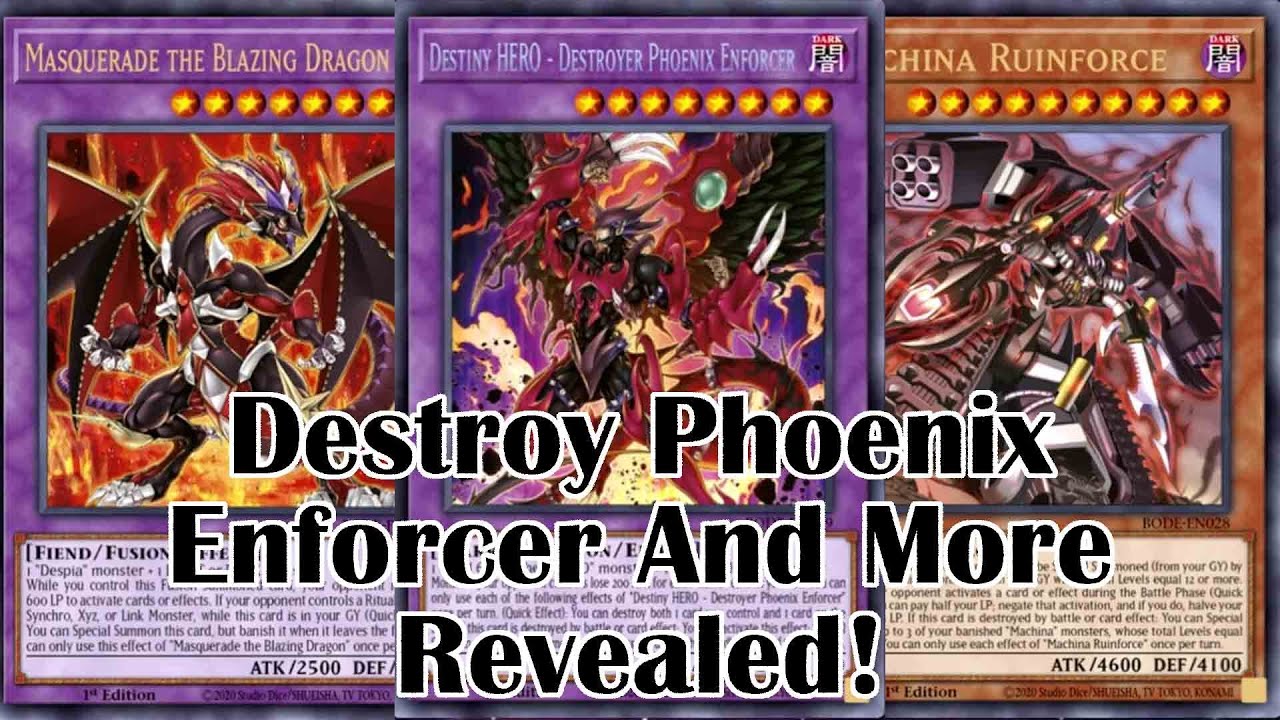 Yu-Gi-Oh! Burst Of Destiny Rarity Reveals | Destroyer Phoenix Enforcer ...