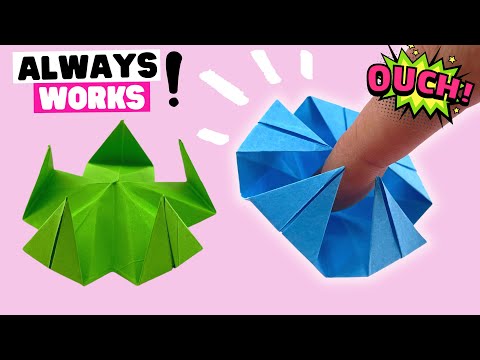YENİ. 5 köşeli origami parmak tuzağı nasıl yapılır? Kağıt ayı tuzağı KOLAY.