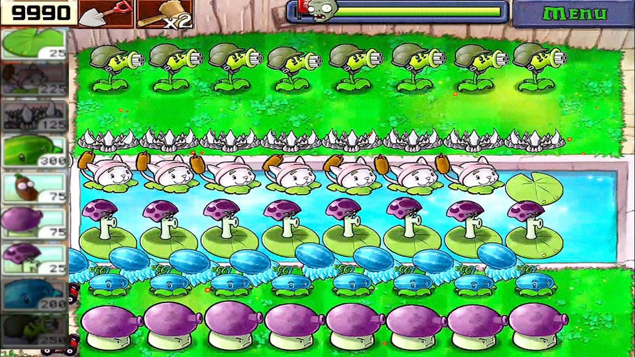 Plants vs Zombies | One Line Plants vs All Zombies | Tutorial And ...