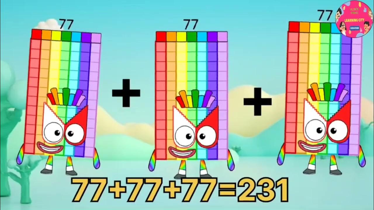 Hand to mind Numberblocks triple same Addition 71to80#123#LearnToCount@Learningcity786# ...