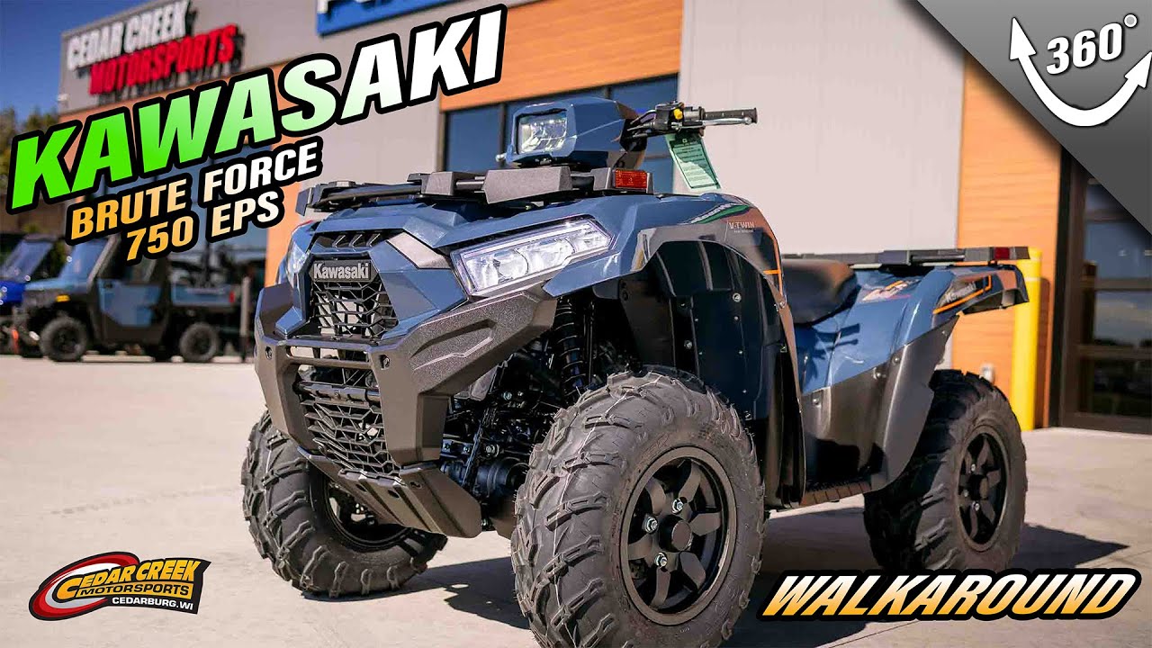 Walkaround | 2024 Kawasaki Brute Force® 750 EPS - YouTube