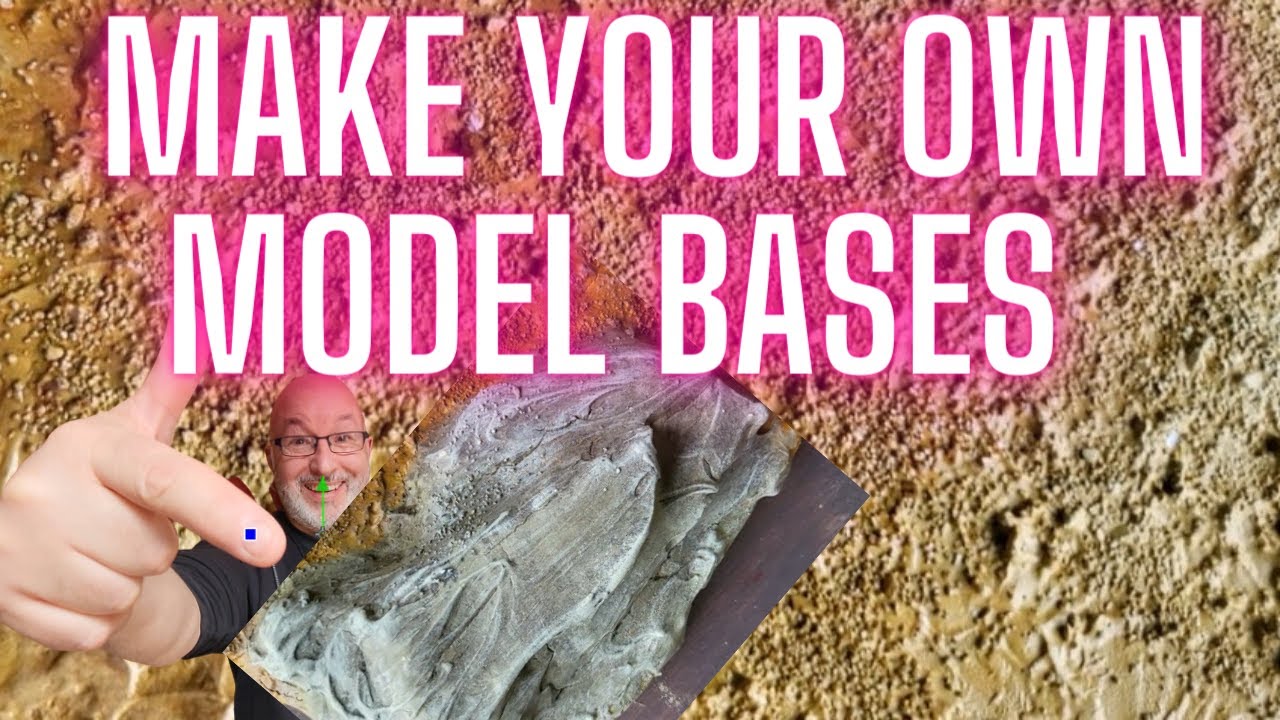 Make Your Own 3D Model Base Easy Using Cheap All Purpose Filler - YouTube