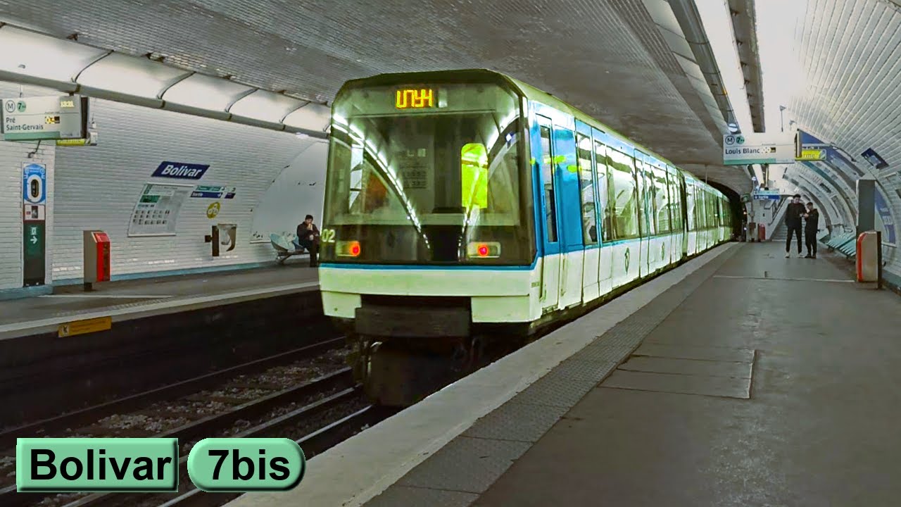 Bolivar | Line 7 bis : Paris métro ( RATP MF88 ) - YouTube