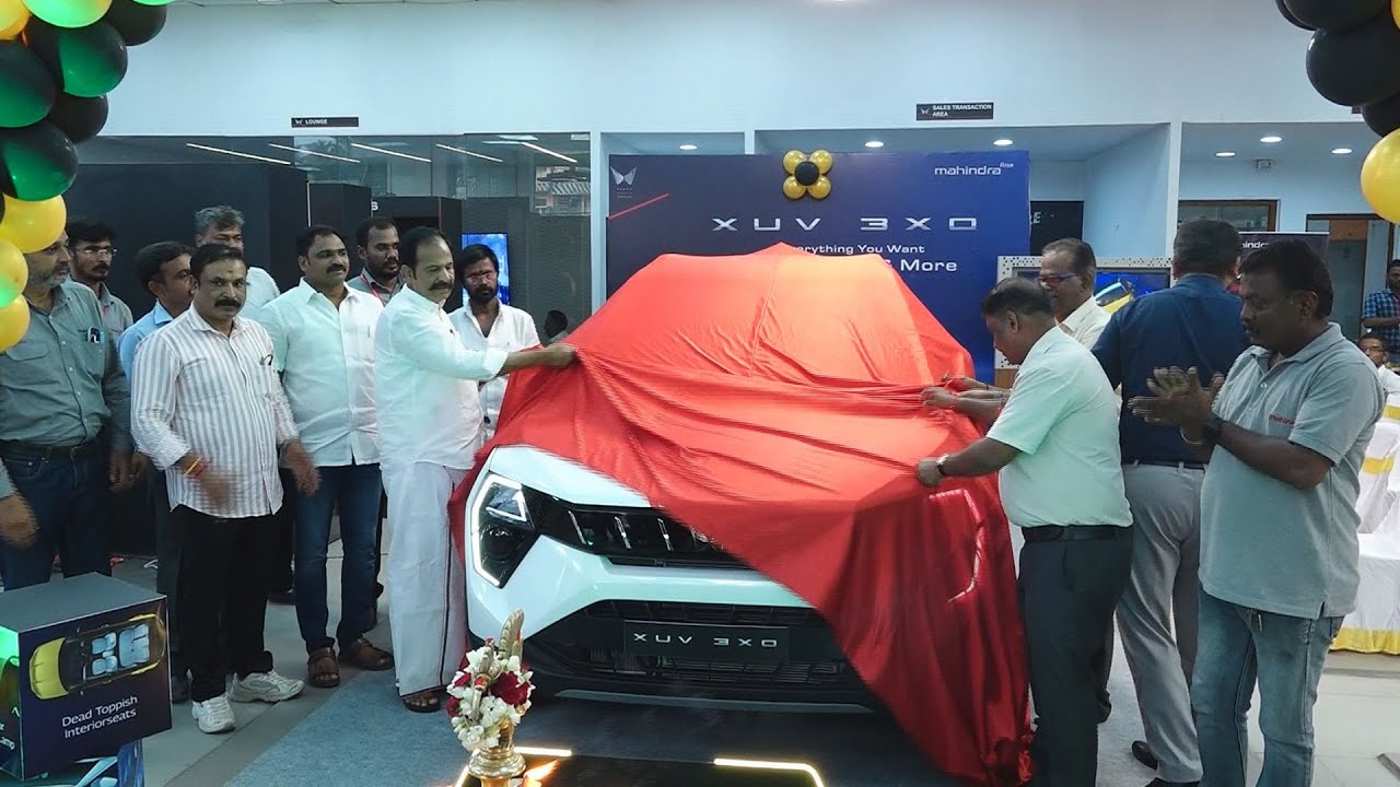 Mahindra XUV 3XO Launching Ceremony @ Jain Cars & Auto Sales, New ...