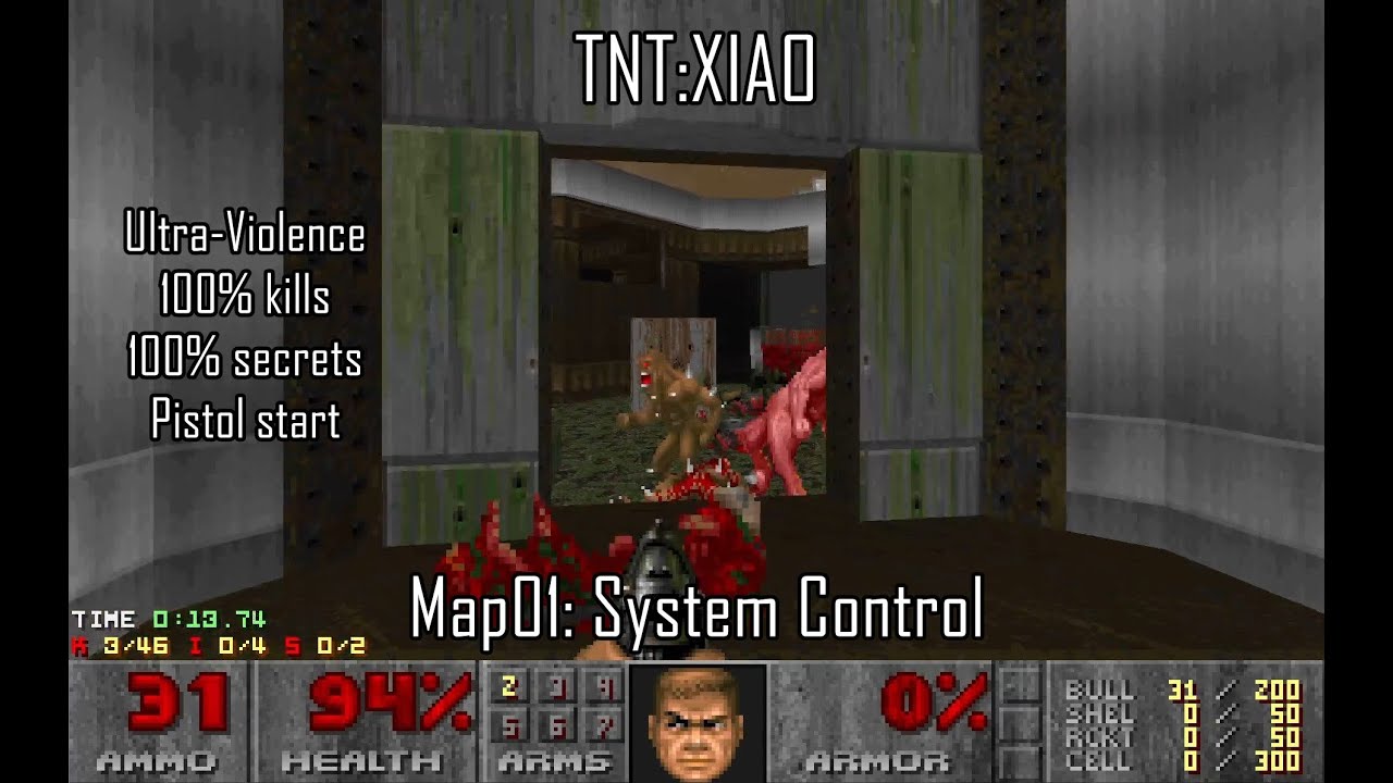 Doom II: TNT:XIAO - Map01: System Control (UV-MAX) - YouTube