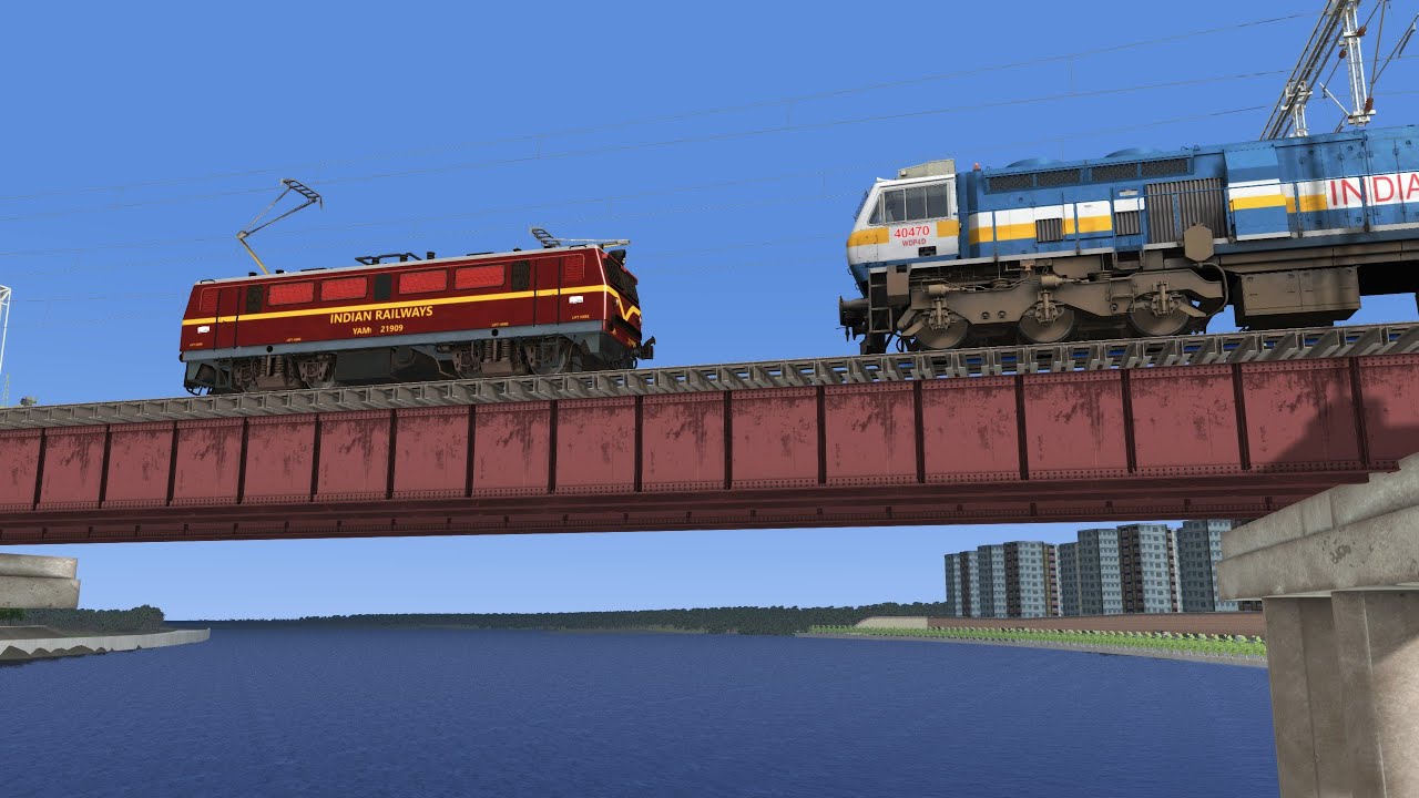 CAN WAM 1 METER GUAGE LOCO COUPLE & PULL 8 WDP4D ??? TRAIN SIMULATOR ...