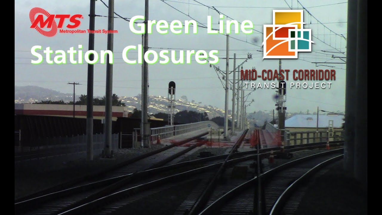 MTS Trolley - Mid-Coast Trolley🚧 March 2021 Update: Green Line Station ...