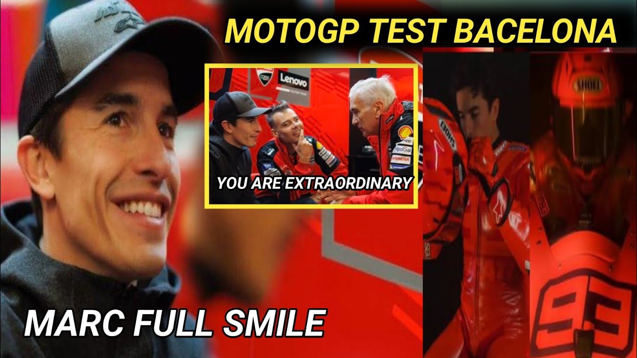 MOTOGP BARCELONA TEST, Marc Marquez's First Debut with Ducati Lenovo ...