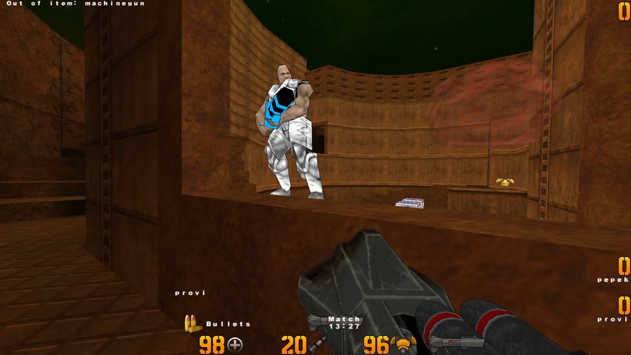 QUAKE 2 | pepek vs provi | EDL 2008/9 | Map Q2DM1 - YouTube