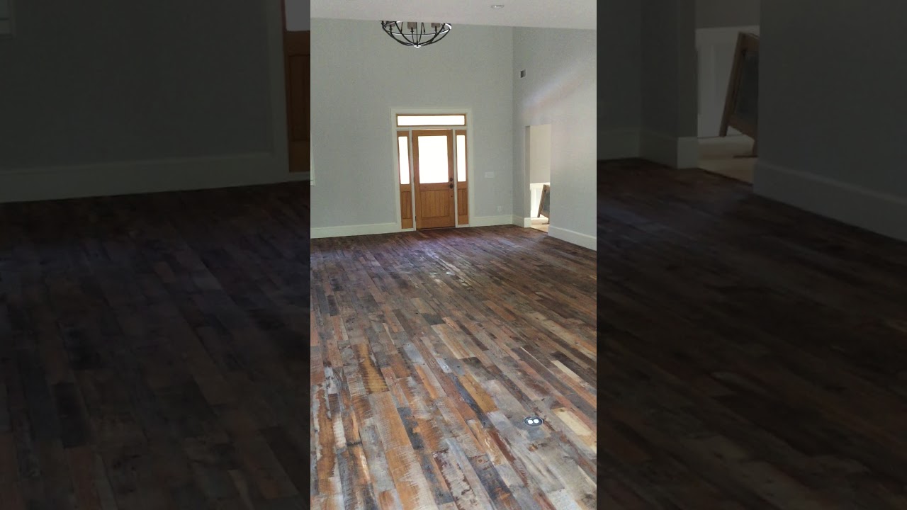 Rustic Barn Wood Hardwood Flooring - YouTube