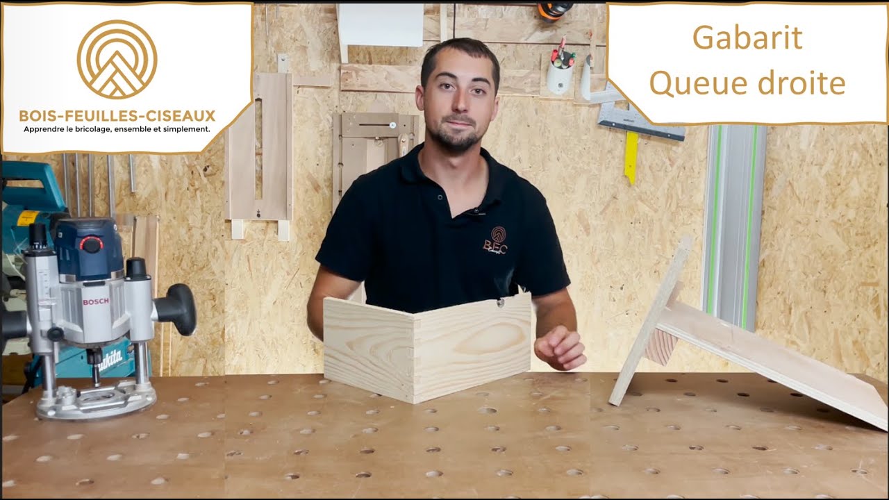 GABARIT de défonceuse pour QUEUE DROITES ! - YouTube