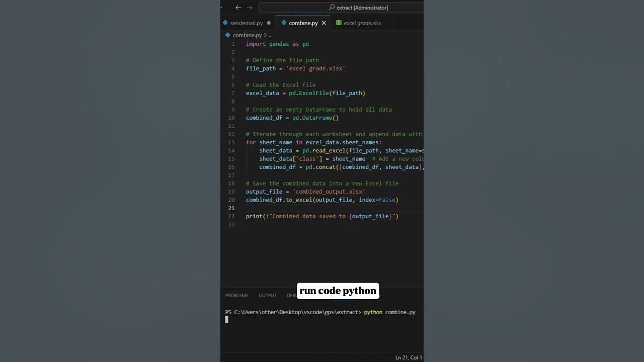 Belajar excel, asas excel guna python - YouTube
