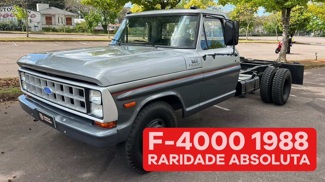 FORD F-4000 1988 MWM 98 MIL KM RARIDADE - YouTube