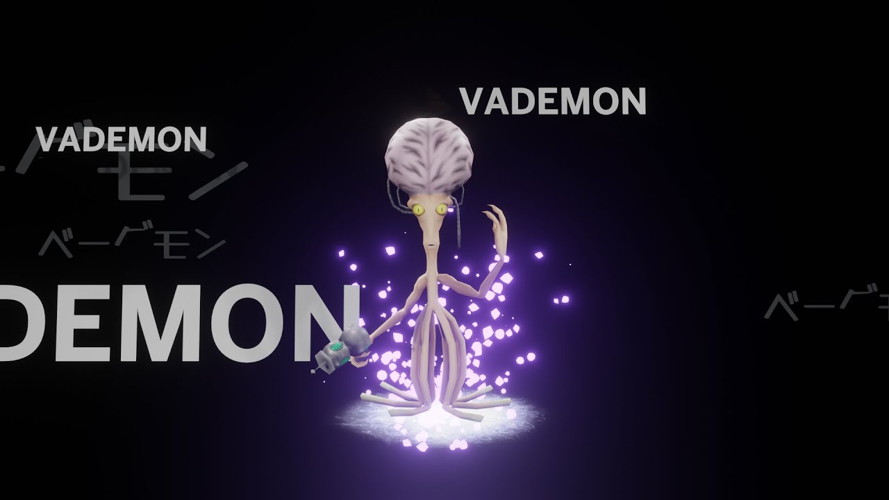 Vademon Full Digivolution line (ベーダモン 進化) - YouTube
