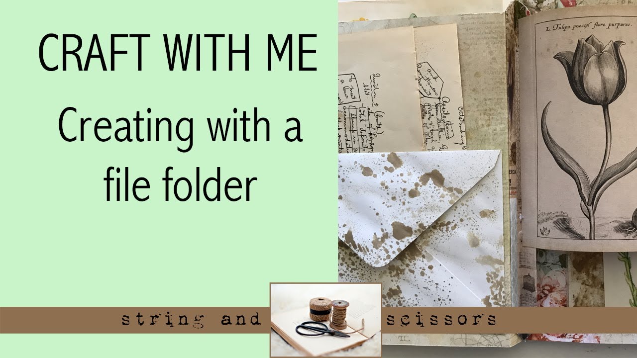 Craft With Me : Creating with a file folder - YouTube