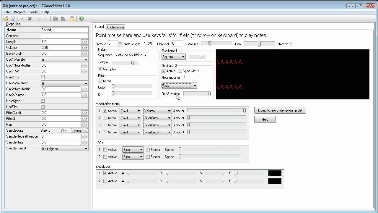 ZGameEditor tutorial: Audio Editor (HD) - YouTube