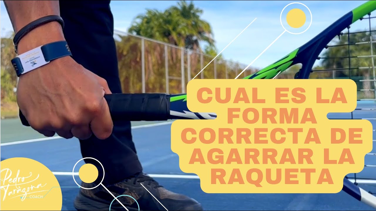 Cual es la forma correcta de agarrar la raqueta en el tenis - YouTube