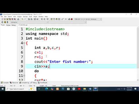 C++ program to input two numbers 2nd number raise to the power of first number - YouTube