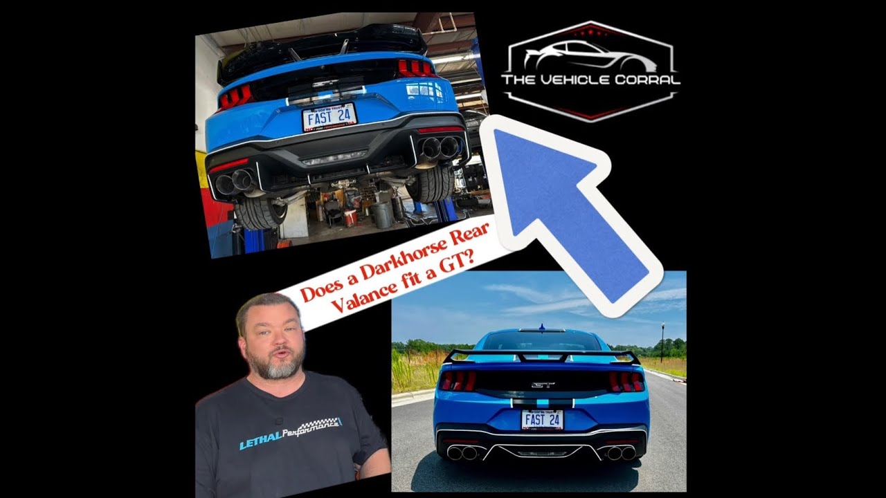 Installing a 24 Darkhorse Rear Valance on a 24 Mustang GT. Does it work ...
