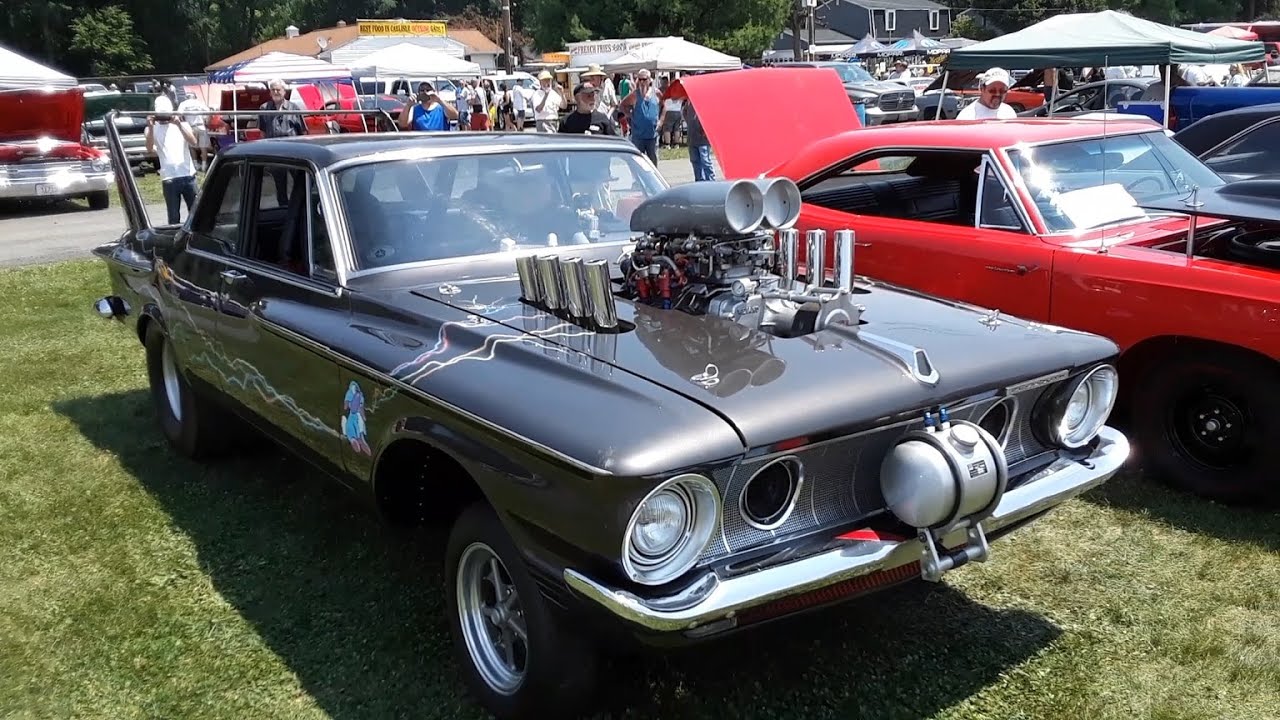 Starting the 1962 Plymouth Savoy Gasser With A 426 Hemi - YouTube