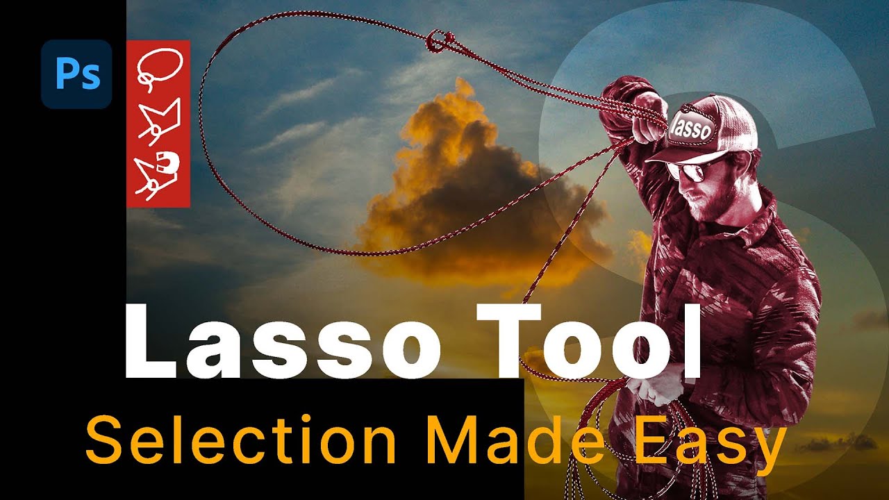 How to Use Lasso to Create Selection in Photoshop - YouTube