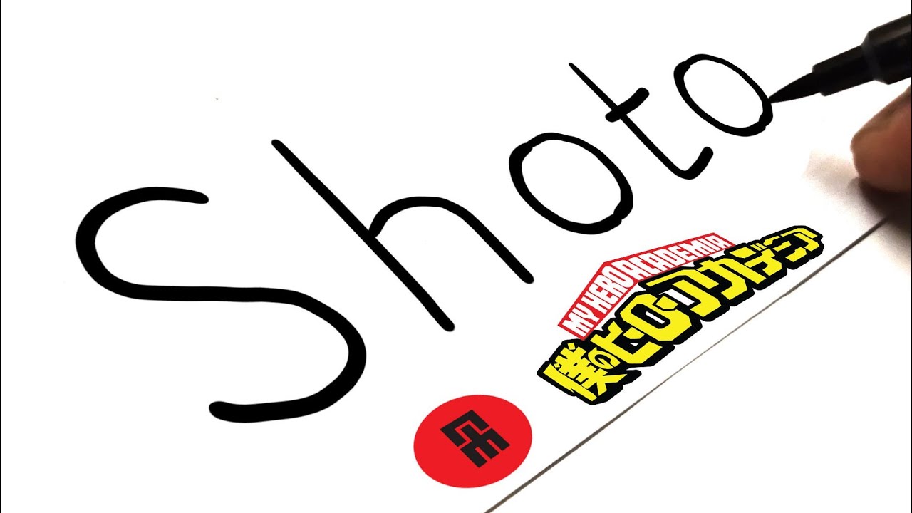 How to turn word SHOTO into SHOTO my hero academia - YouTube