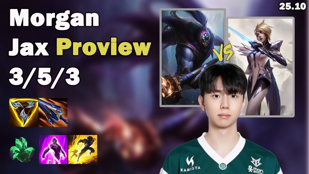 🔥 Morgan Jax Top Proview | Korea Challenger Solo Queue | Patch 25.10 ...