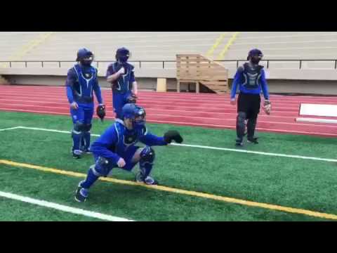 Catcher Machine Receiving and Footwork Drills - YouTube