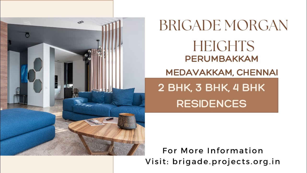 Brigade Morgan Heights Chennai - Where The City Is Your Backyard - YouTube