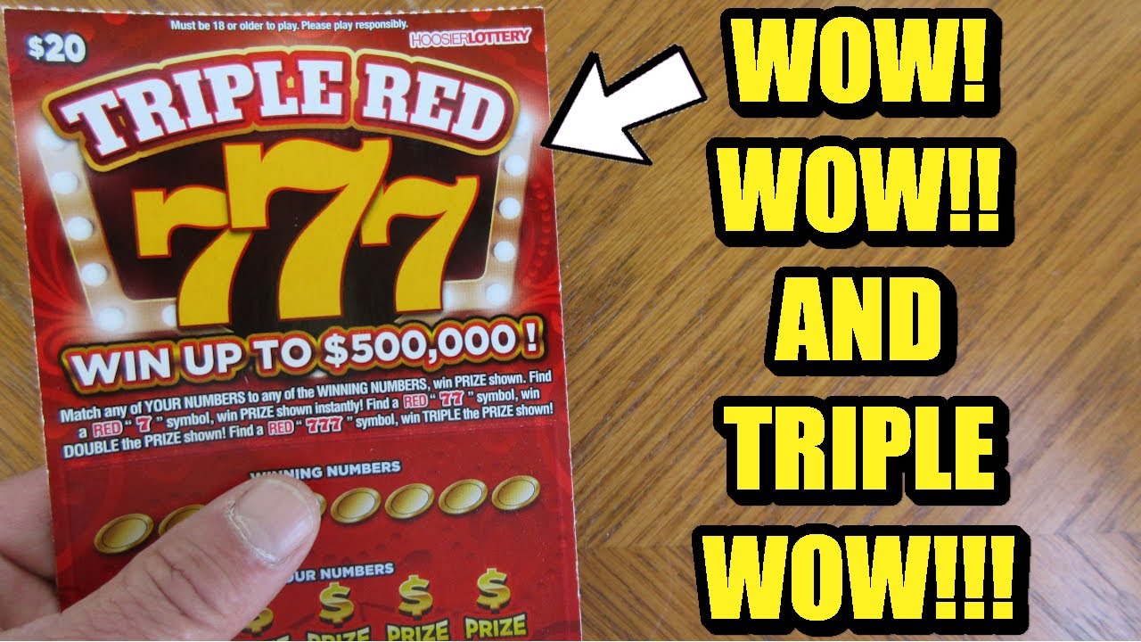 OMG! New $20 "Triple Red 777" Scratch Off Lottery Tickets! - YouTube
