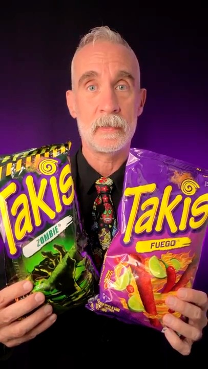 Rich Guy tries Takis chips: Fuego and Zombie flavors - YouTube