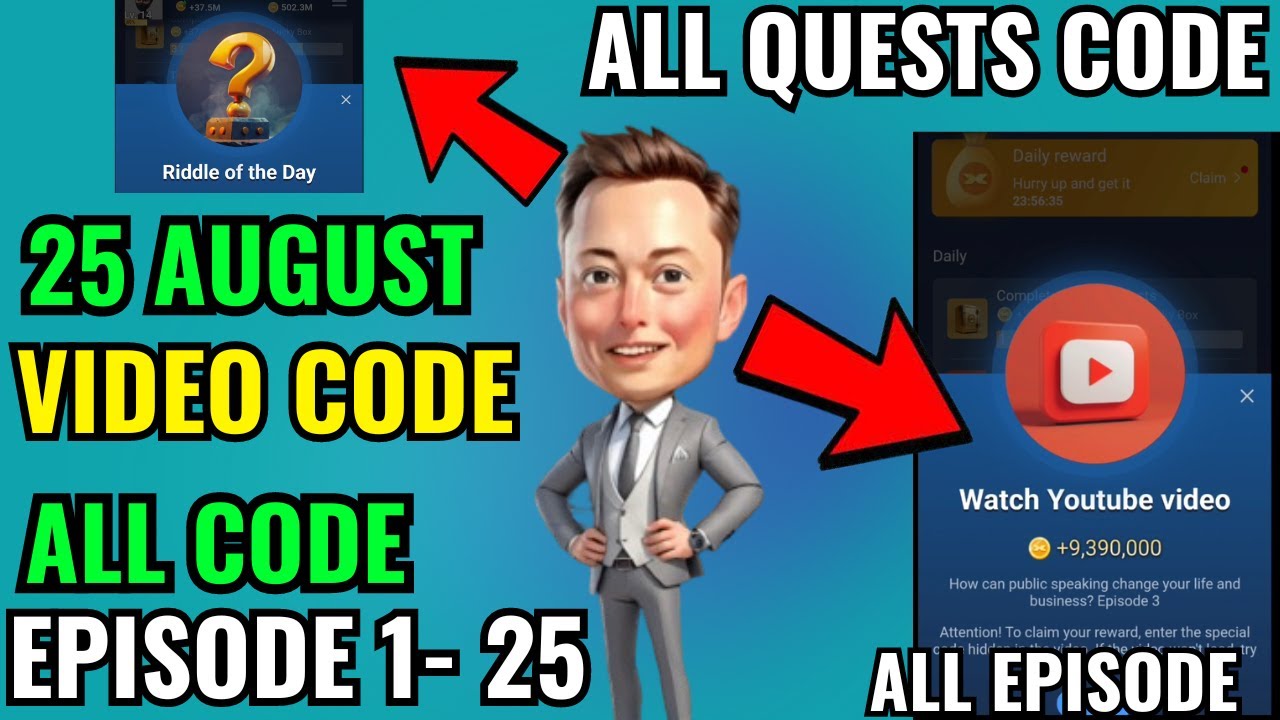 Musk Empire Watch YouTube video code Today | X Empire Watch YouTube ...