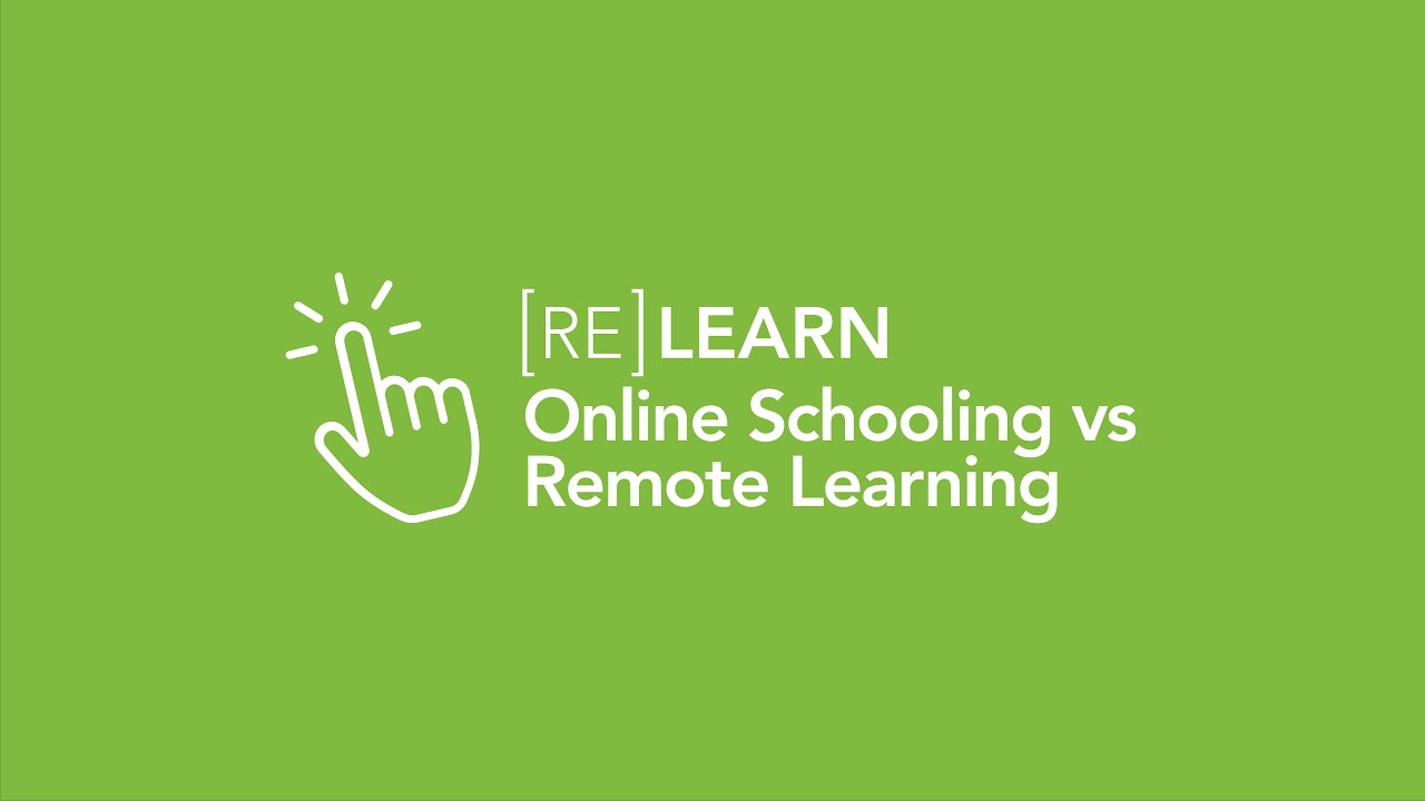 RELEARN Pilot #1 - Online Schooling vs Remote Learning - YouTube