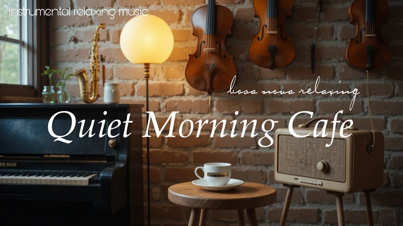 Quiet Morning Cafe & Bossa Nova Instrumental & Relaxing Jazz Café Music ...