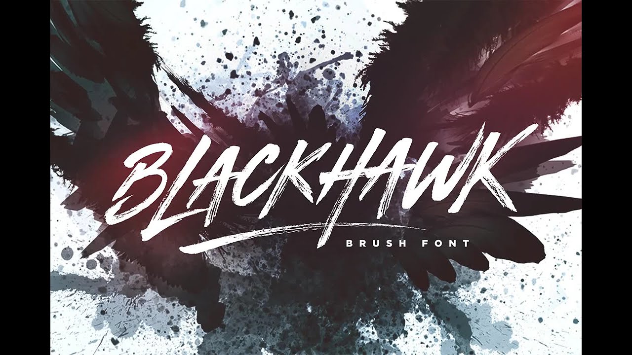 BLACKHAWK Font Download - YouTube