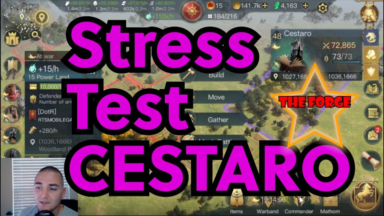 Cestaro Stress Test against 260 tile - LOTR: Rise to War - YouTube