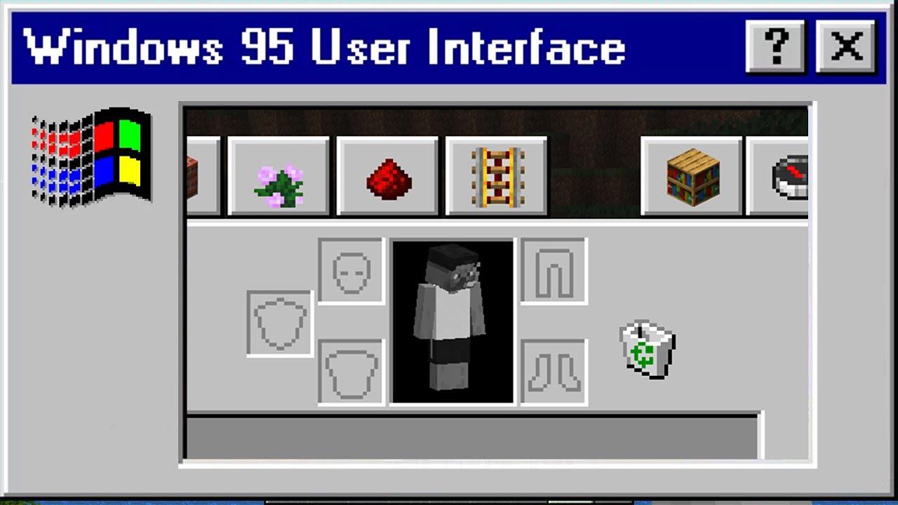 if minecraft was in windows 95... xD - YouTube