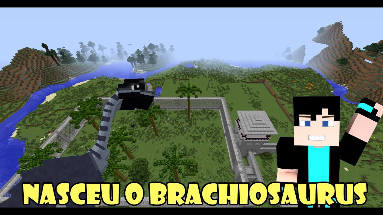 Minecraft:Jurassic World-#7 Nasceu o Brachiosaurus. - YouTube
