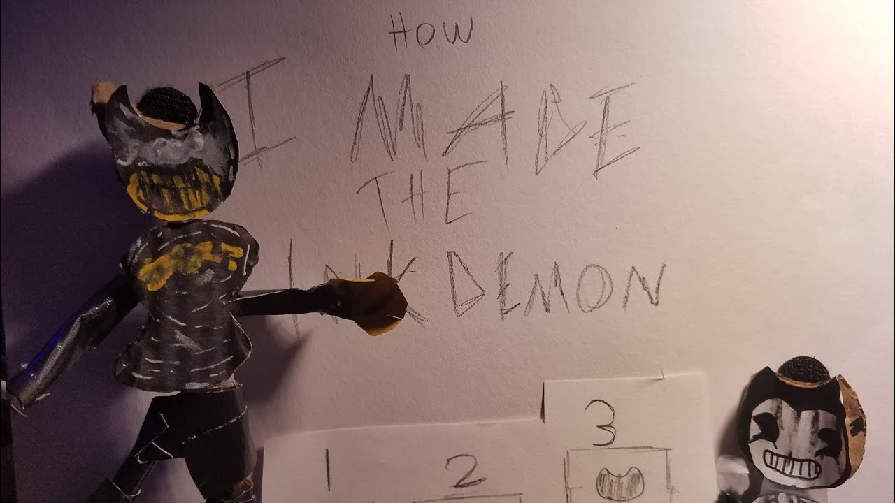 How I Made A Custom Ink Demon Figure From Bendy And The Ink Machine # ...