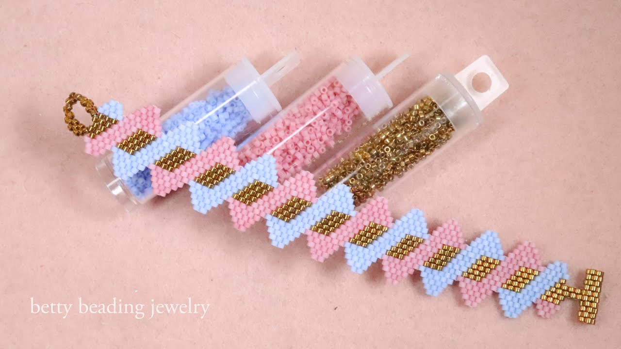 Easy to make beaded bracelet with beautiful designs easy and elegant ...