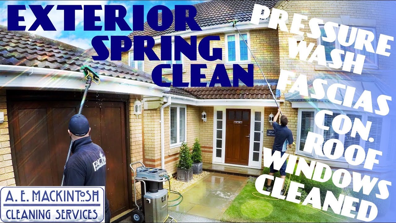 Big Exterior Spring Clean - YouTube