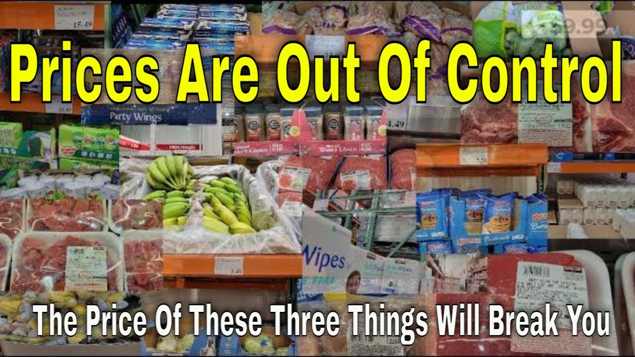 THE PRICE OF 46 COMMON ITEMS COMPARED TO 2021 PRICES - YouTube