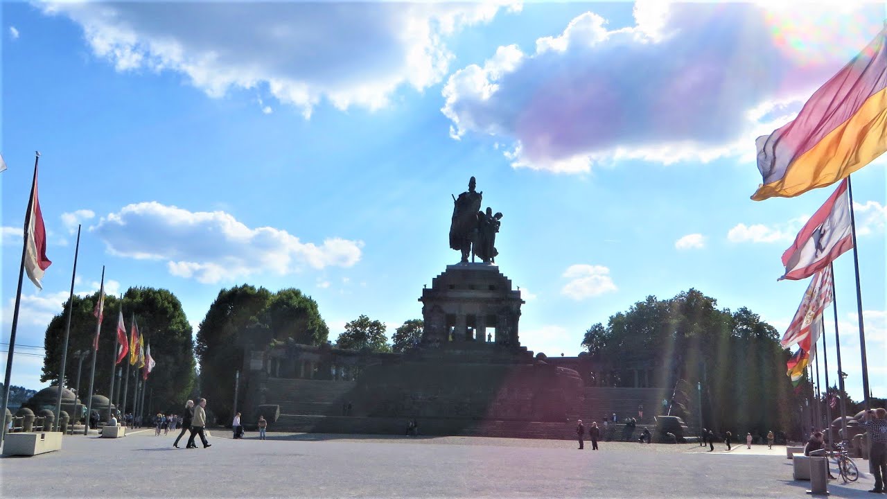 Koblenz, Germany - "German Corner" (Deutsches Eck), emotional site ...