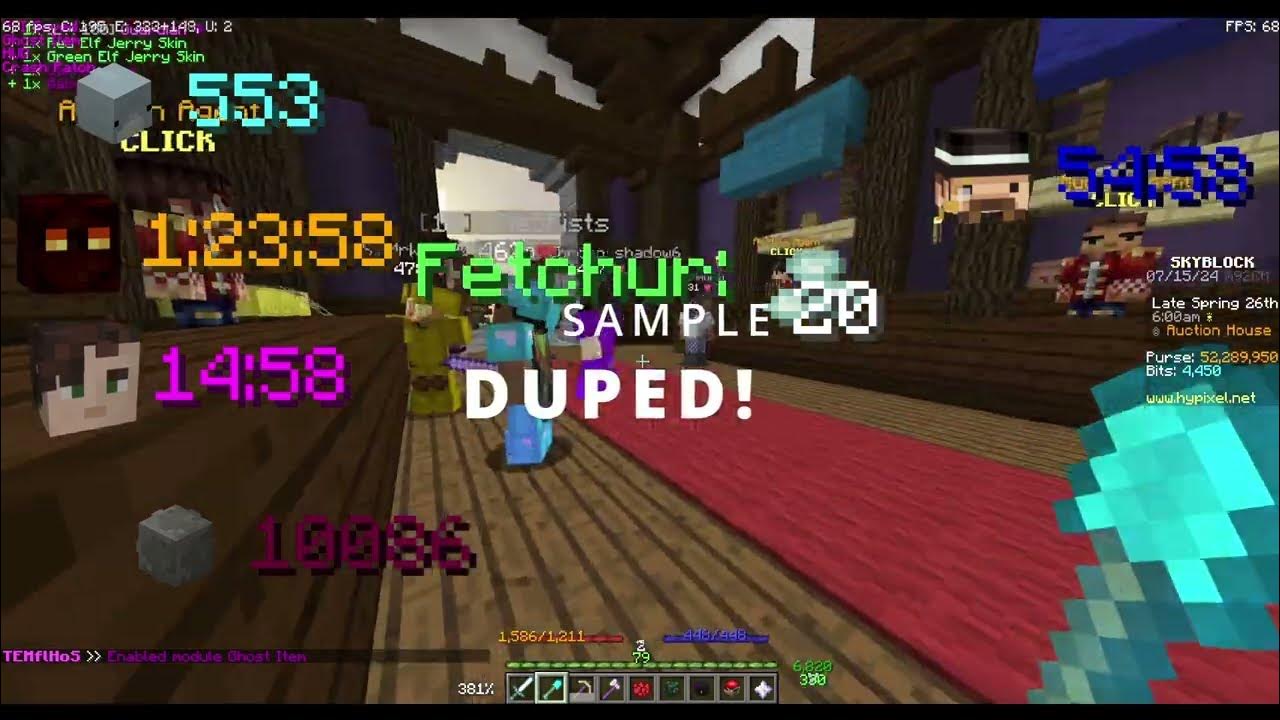 CRAZY NEW DUPE GLITCH (hypixel skyblock) Working July 2024 - YouTube